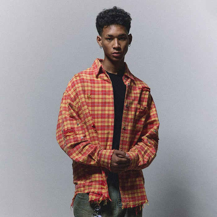 Red and Yellow Plaid Jacket